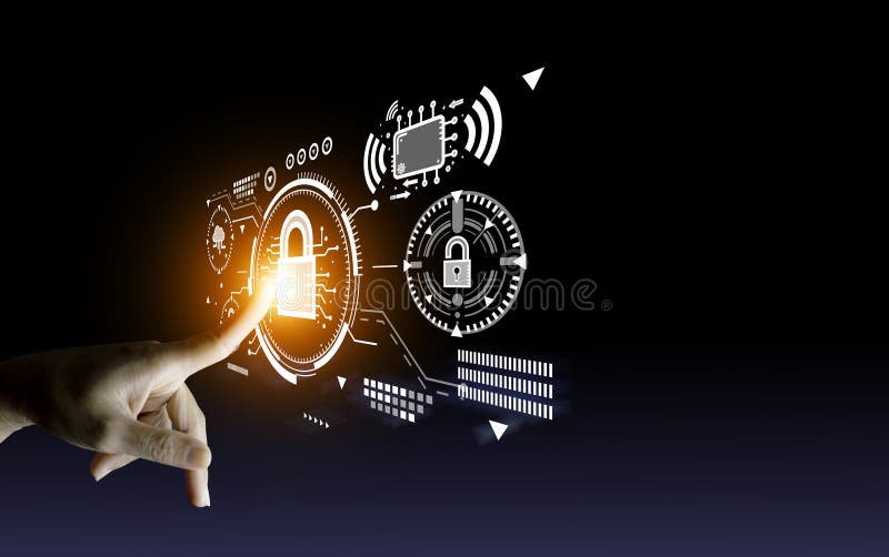 Cyber Security Concept Protect Information on Internet Network ...