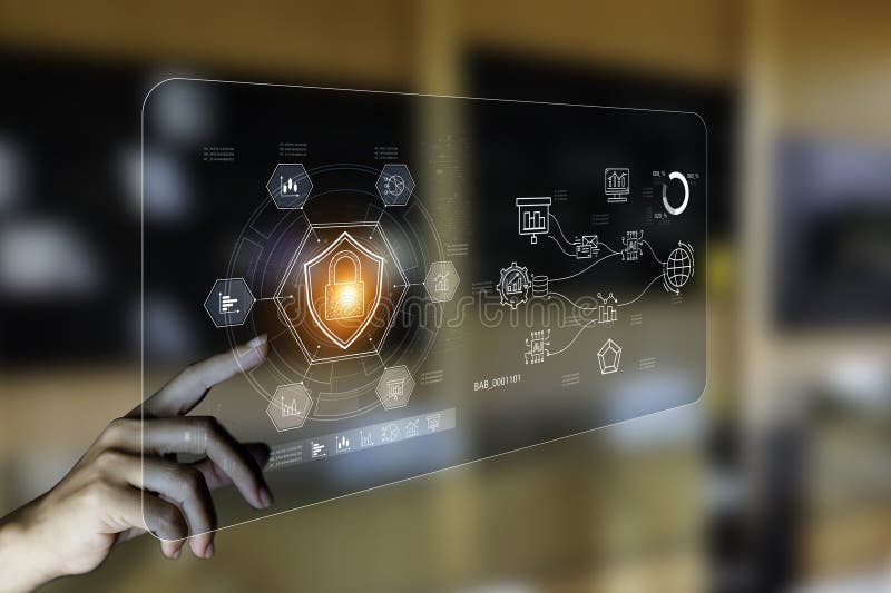 Cyber Security Concept Protect Information on Internet Network ...