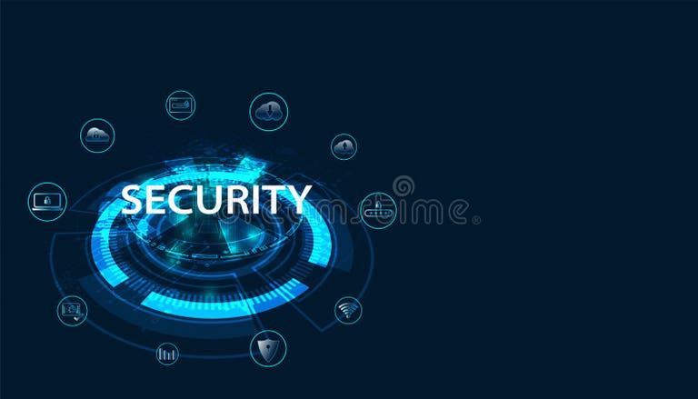 Cyber Security Concept Protect Network, Device, Program and Data from ...