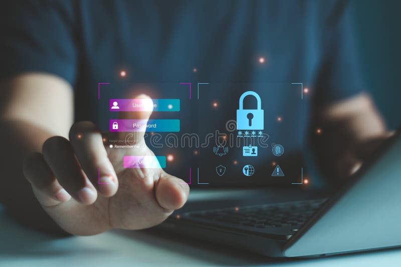 Cyber Security Concept User Authentication System With Username And Password To Access Personal