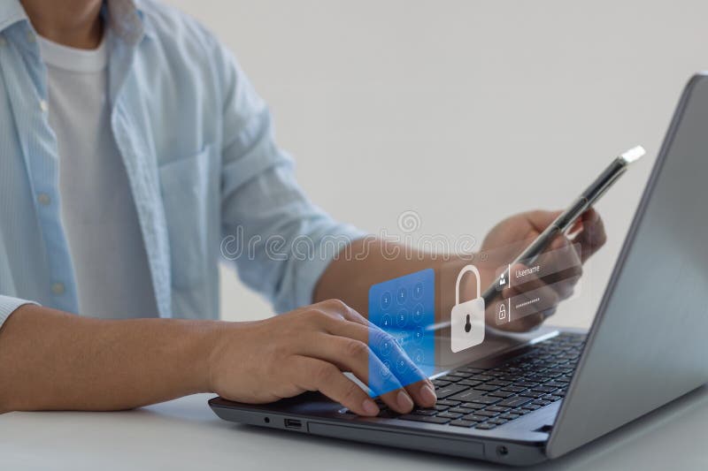 Cyber Security Concept User Authentication System With Username And