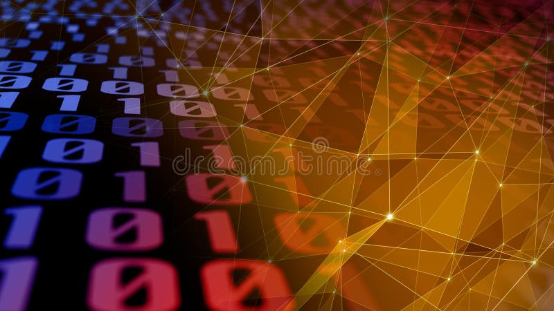 Cyber Security Connected Binary Lines in Abstract Technology Backdrop ... Cyber Security Connected Binary Lines in Abstract Technology Backdrop ...