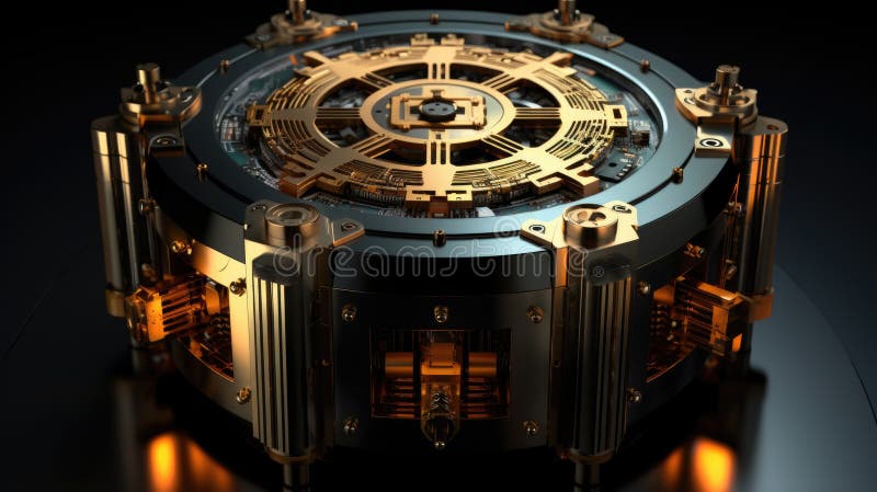 Cyber Security for Cryptocurrency. Digital Image. Stock Illustration ...