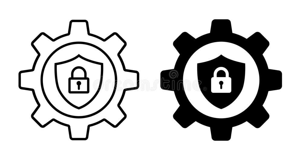 Cyber Security or Cybersecurity Awareness, Security Icon Set, Security ...