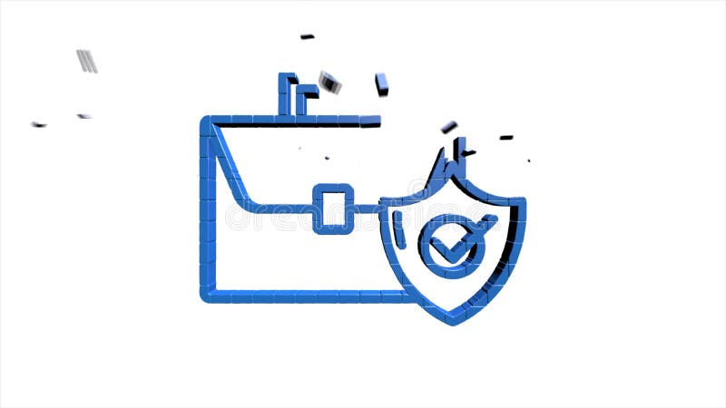 Cyber Security 3D Pixel Icon with Shield and Check Mark. Security ...