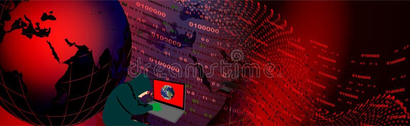Cyber Security Data Hake Technology Concept. Stock Illustration ...