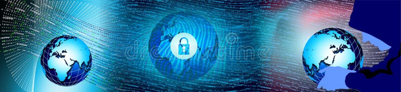 Cyber Security Data Hake Technology Concept. Stock Illustration ...