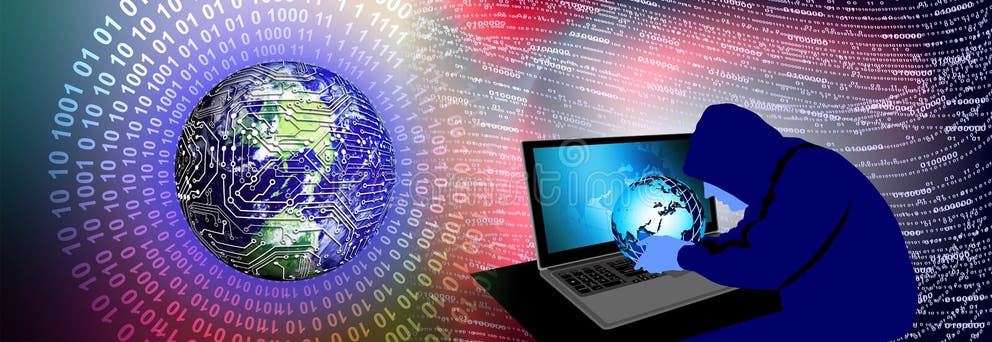 Cyber Security Data Hake Technology Concept. Stock Illustration ...