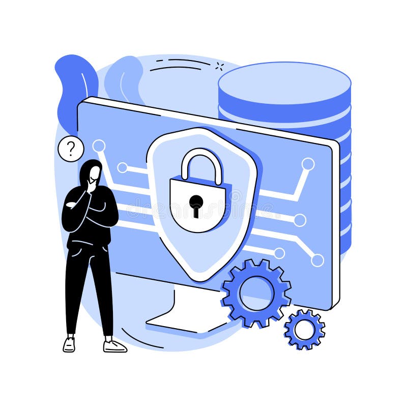 Cyber Security Data Protection Abstract Concept Vector Illustration ...