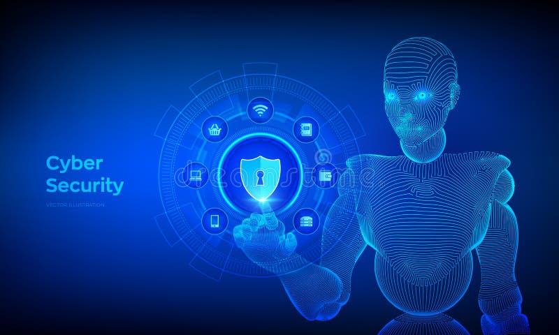 Cyber Security Data Protection Business Concept On Virtual Screen