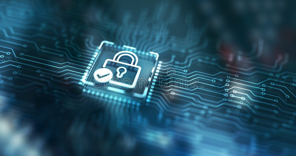 Cyber Security Data Protection Business Privacy Concept Stock ...