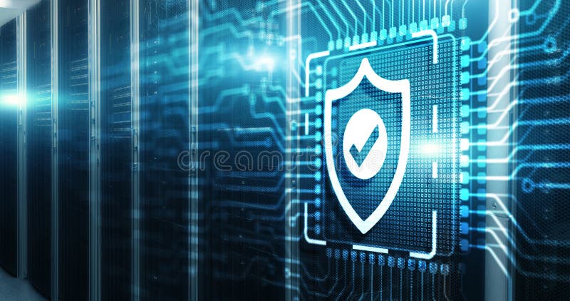 Cyber Security Data Protection Business Privacy Concept. 3d Electronic ...