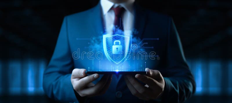 Cyber Security Data Protection Business Technology Privacy Concept Stock Image - Image of ...