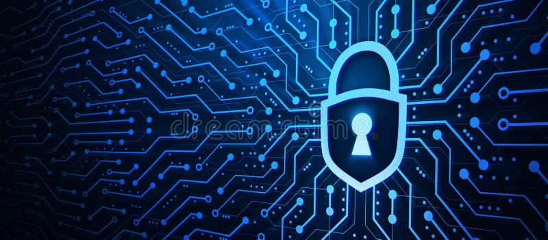 Cyber Security Data Protection Business Technology Privacy Concept. 3d ...