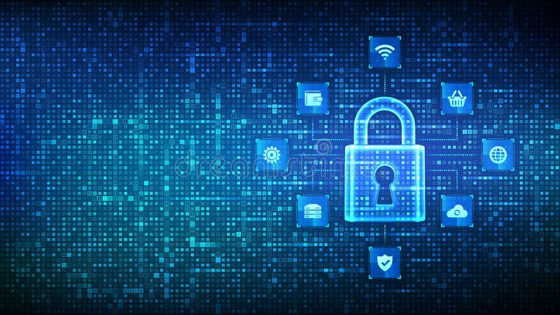 Cyber Security. Data Protection. Internet Network Security Technology ...