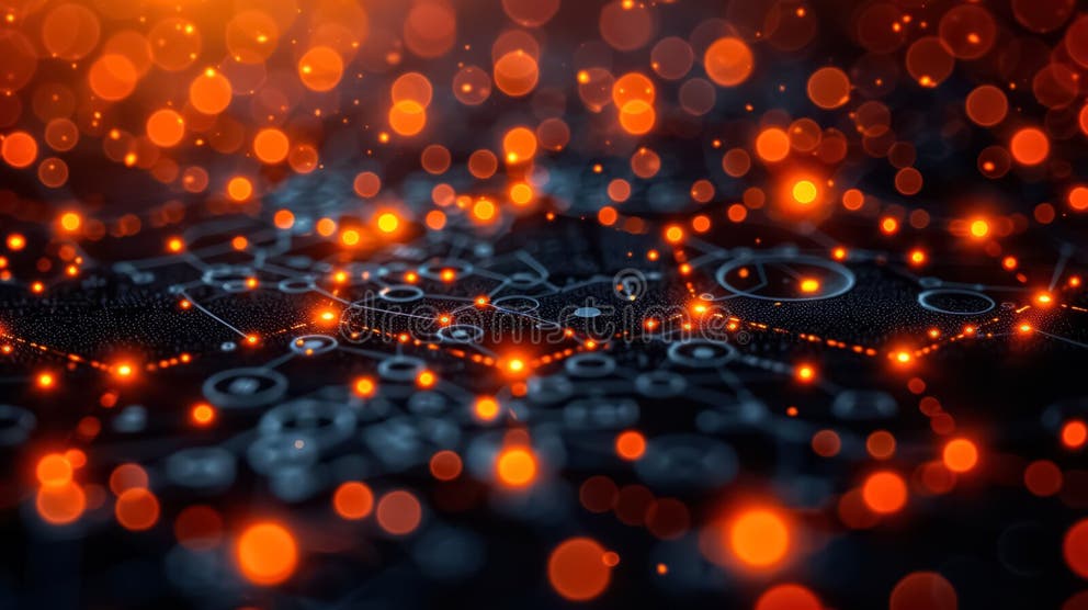 Cyber Security, Data Protection, Structure of Virtual Network Stock ...