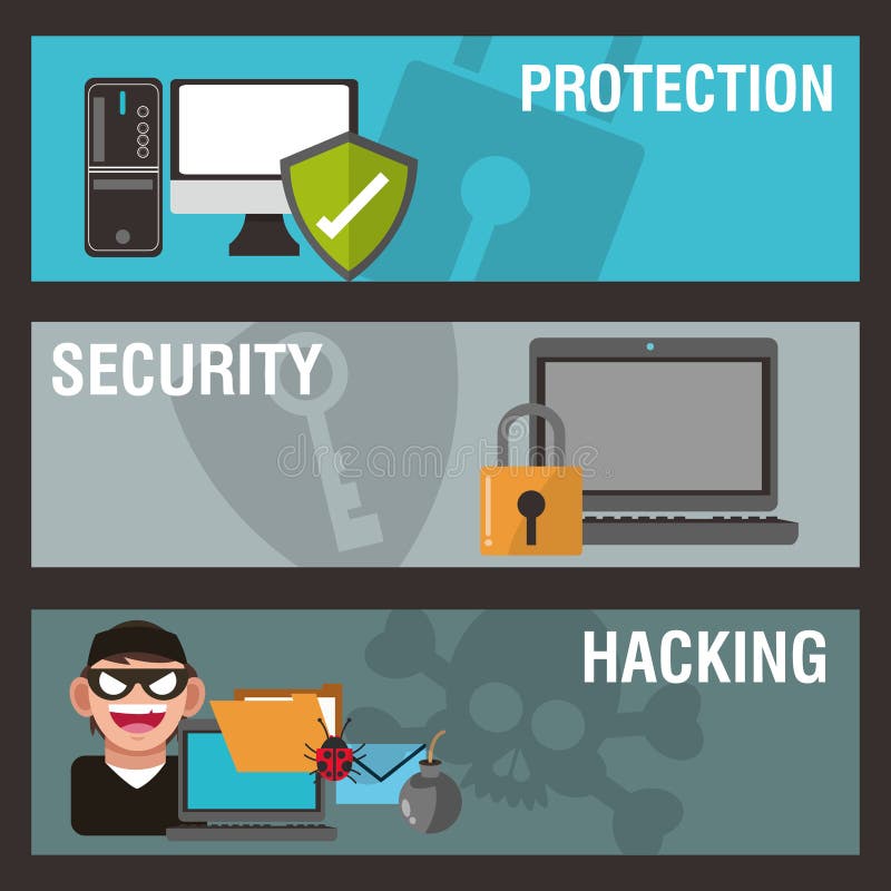 Security Design. Protection Icon. Colorful Illustration Stock Vector ...