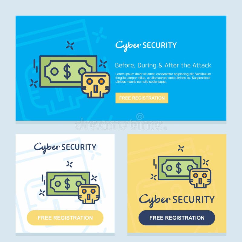 Cyber Security Design with Creative Design and Logo Stock Vector ...