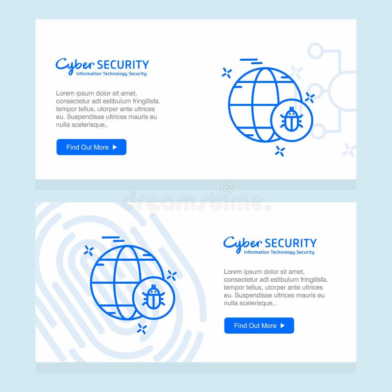 Cyber Security Design with Creative Design Stock Vector - Illustration ...