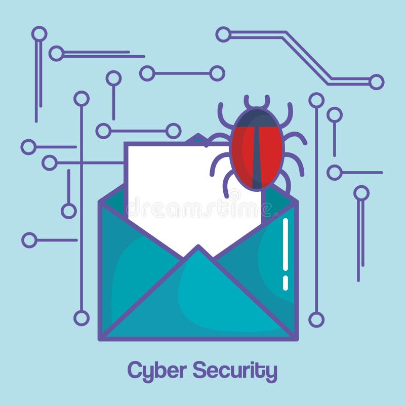 Cyber security design stock illustration. Illustration of concept ...