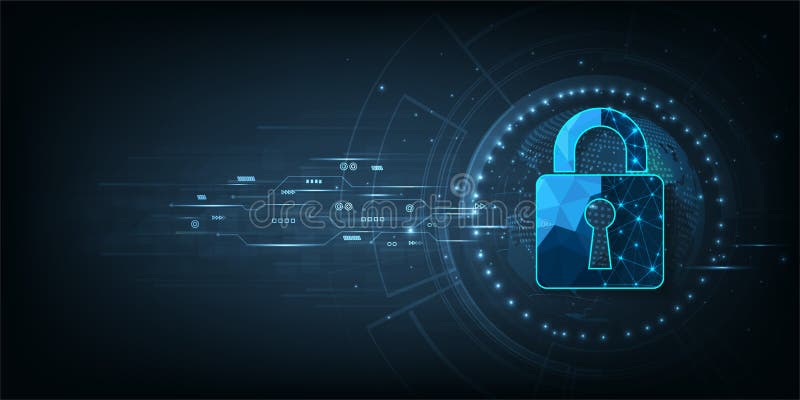 Cyber security design. stock vector. Illustration of concept - 221884350