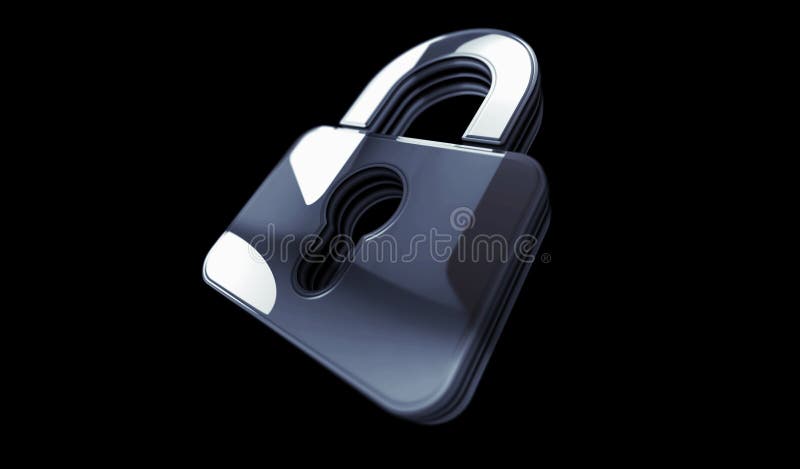 Cyber Security and Digital Computer Protection Symbol Digital 3d ...