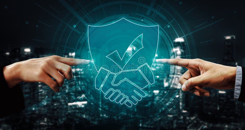 Cyber Security and Digital Data Protection Concept Stock Photo - Image ...