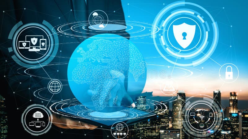 Cyber Security and Digital Data Protection Concept Uds Stock Photo ...