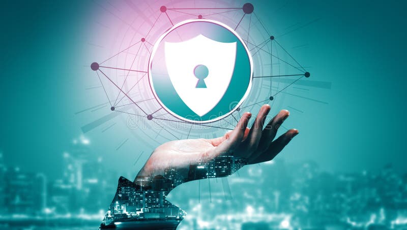 Cyber Security and Digital Data Protection Concept Uds Stock Photo ...