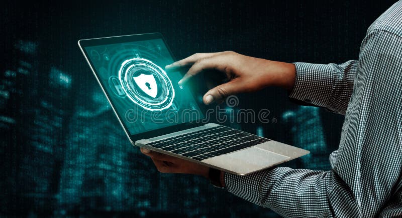 Cyber Security and Digital Data Protection Concept Uds Stock Photo ...