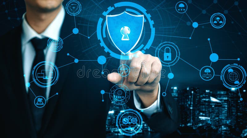 Cyber Security and Digital Data Protection Concept Uds Stock Photo ...