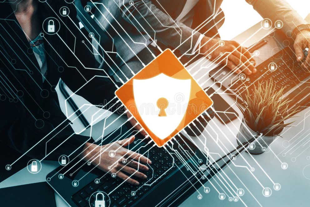 Cyber Security and Digital Data Protection Concept Uds Stock Photo ...