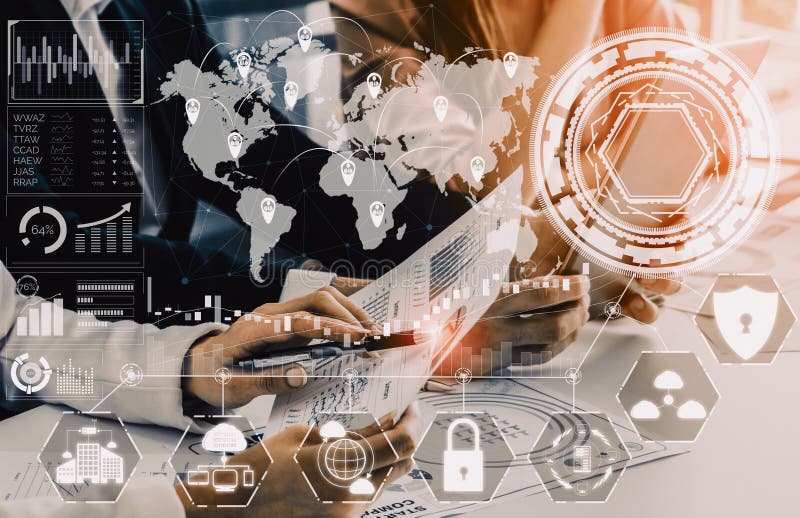 Cyber Security and Digital Data Protection Concept Uds Stock Photo ...