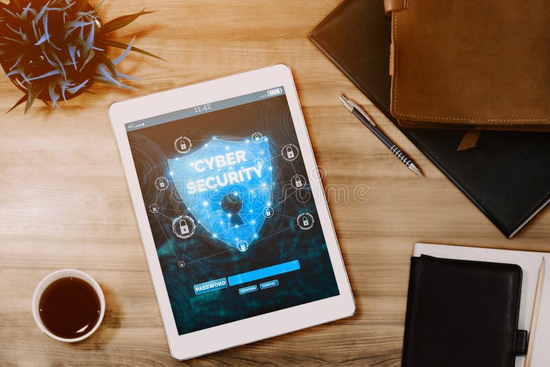 Cyber Security and Digital Data Protection Concept Uds Stock Photo ...