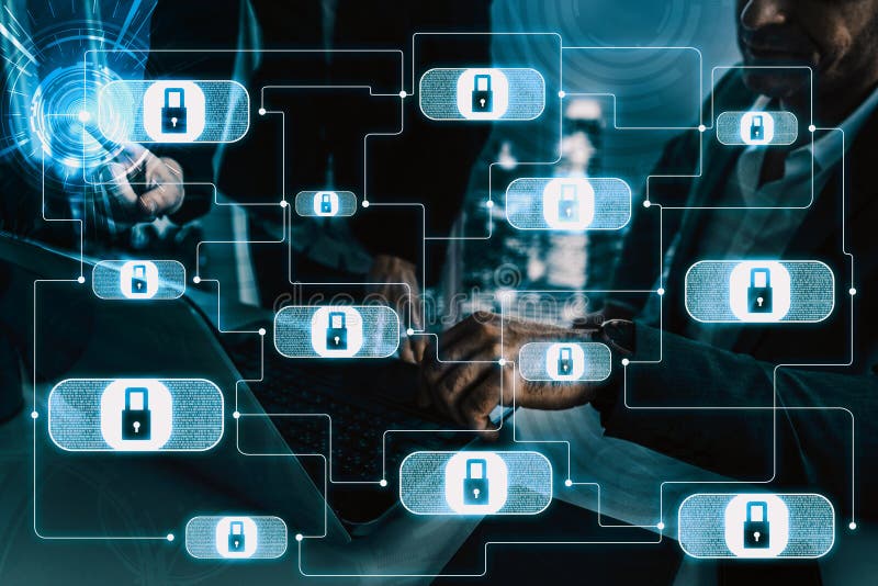 Cyber Security and Digital Data Protection Concept Uds Stock Photo ...