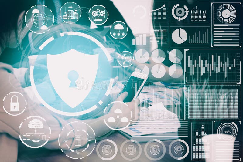 Cyber Security and Digital Data Protection Concept Uds Stock Photo ...