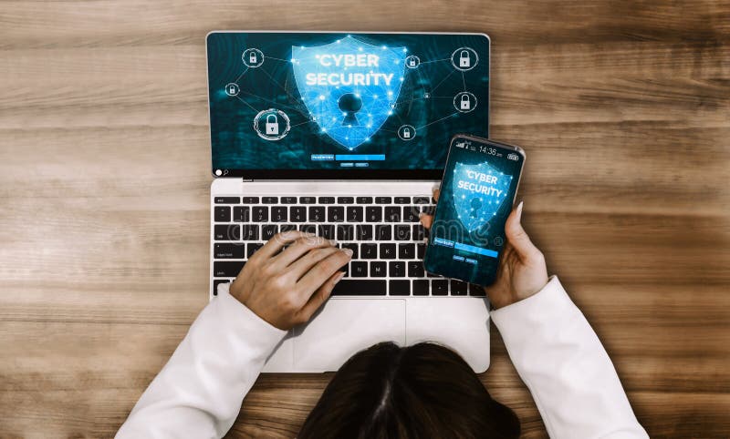 Cyber Security and Digital Data Protection Concept Uds Stock Photo ...