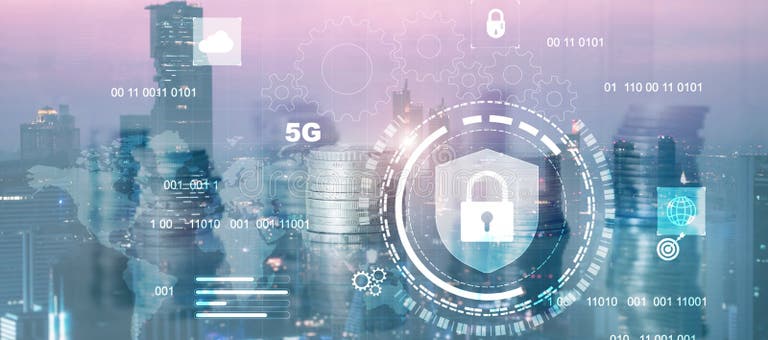 Cyber Security Encrypted Technology, Digital Information Protected ...