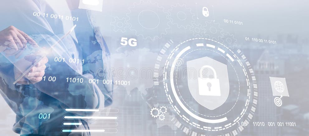 Cyber Security Encrypted Technology, Digital Information Protected ...