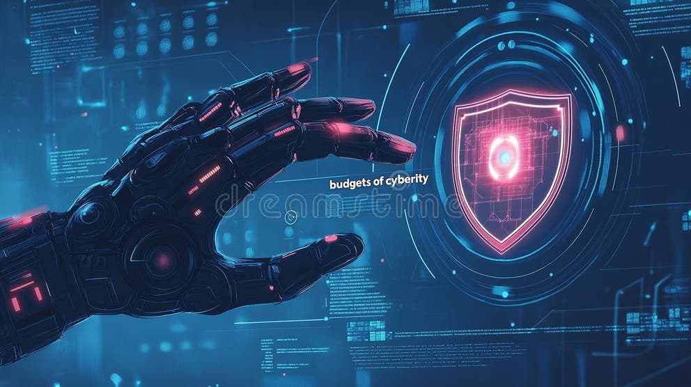 Cyber Security of Encryption Firewall Malware Phishing Ransomware Stock ...