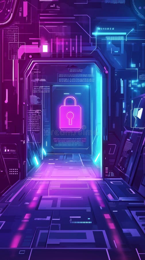 Cyber Security of Encryption Firewall Malware Phishing Ransomware Stock ...