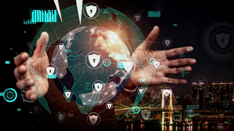 Cyber Security Encryption Technology To Protect Data Privacy Conceptual ...