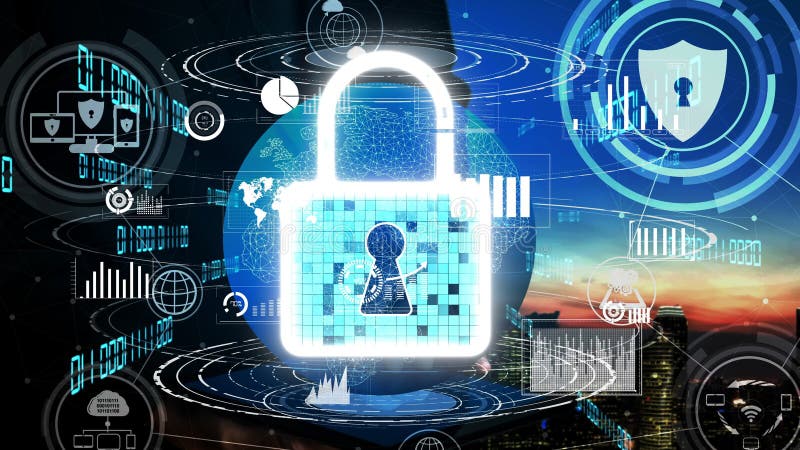 Cyber Security Encryption Technology To Protect Data Privacy Conceptual ...