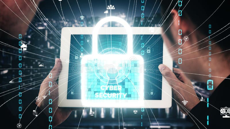 Cyber Security Encryption Technology To Protect Data Privacy Conceptual ...