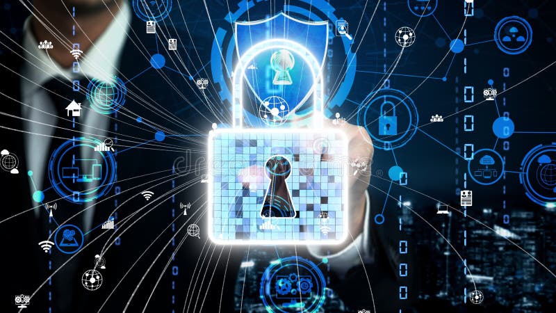 Cyber Security Encryption Technology To Protect Data Privacy Conceptual ...