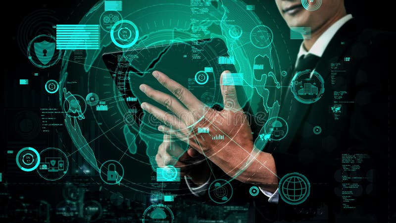 Cyber Security Encryption Technology To Protect Data Privacy Conceptual ...