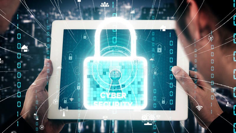 Cyber Security Encryption Technology To Protect Data Privacy Conceptual ...