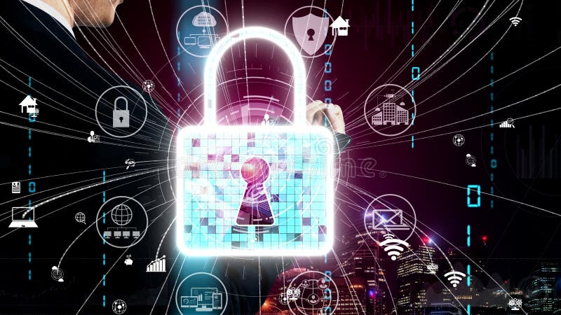 Cyber Security Encryption Technology To Protect Data Privacy Conceptual ...