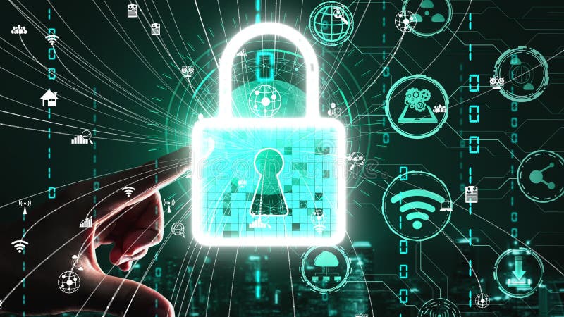 Cyber Security Encryption Technology To Protect Data Privacy Conceptual ...