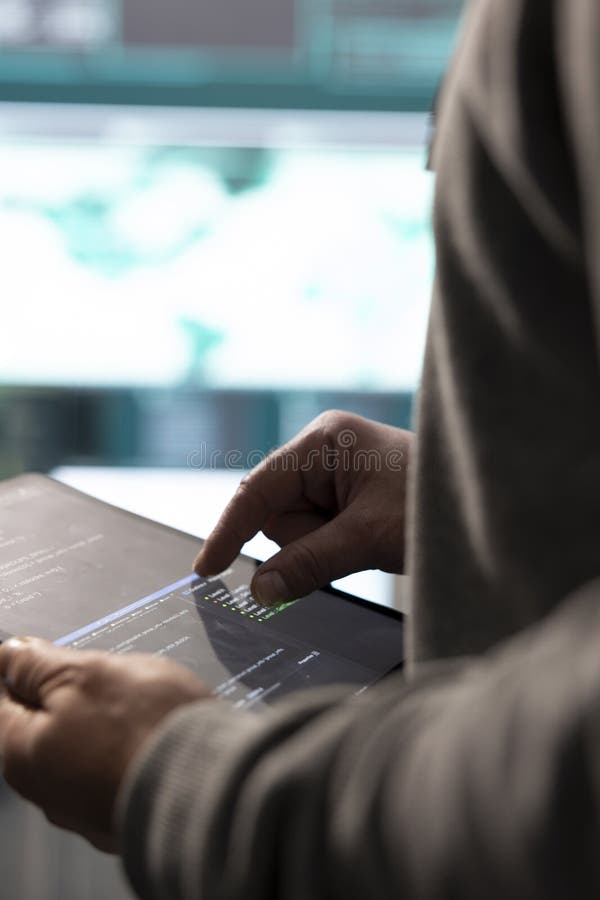 Cyber Security Expert Working on Encryption and Security in ...